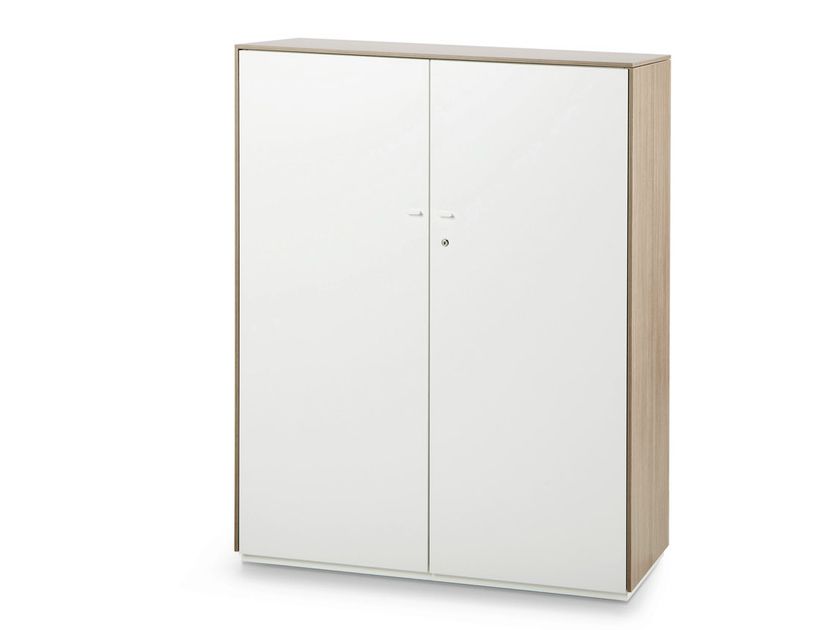 Tall office storage unit with hinged doors ACTA PLUS By König Neurath