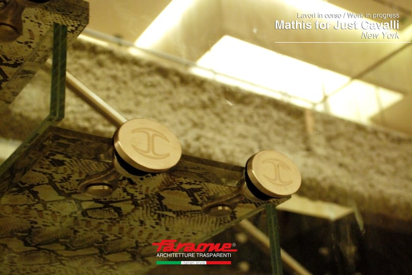 Escalera abierta de acero inoxidable y vidrio MATHIS By FARAONE diseño ...