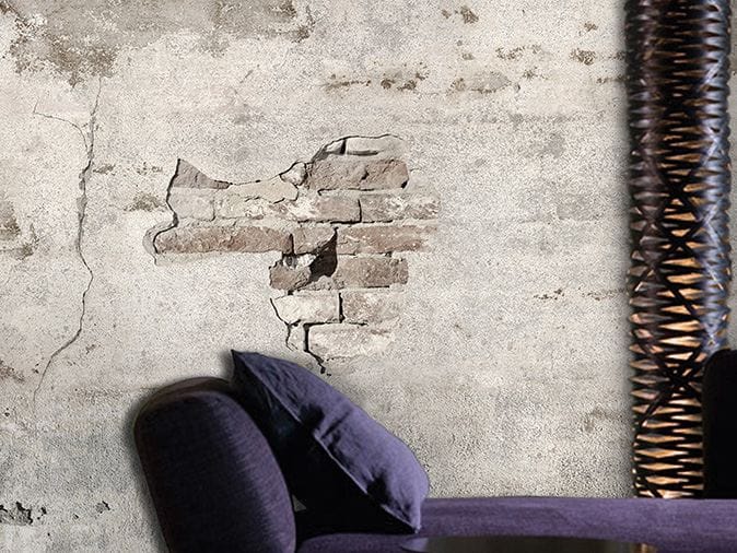 Carta da parati effetto muro in vinile BRICK BY BRICK By GLAMORA