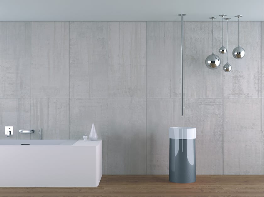 MINIMAL Ceiling mounted single handle washbasin mixer By Remer Rubinetterie