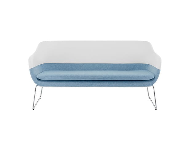 CRONA 2 seater sled base sofa By Brunner | design Archirivolto - Pocci ...