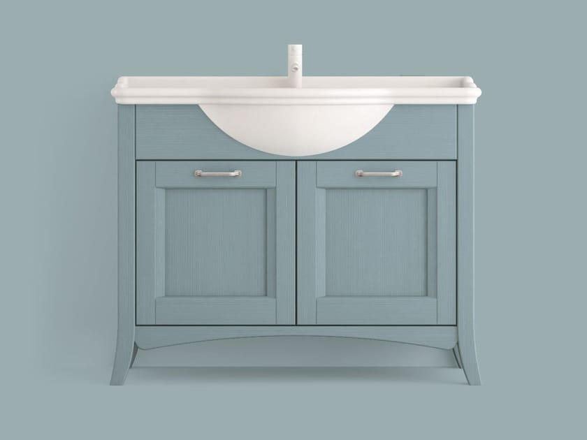 Vanity unit with doors By Scandola Mobili