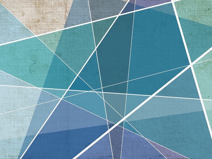 Geometric vinyl wallpaper CUTTINGS By GLAMORA