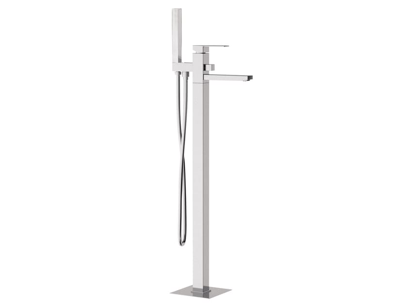 SKYLINE Floor standing chromed brass bathtub mixer with hand shower By ...