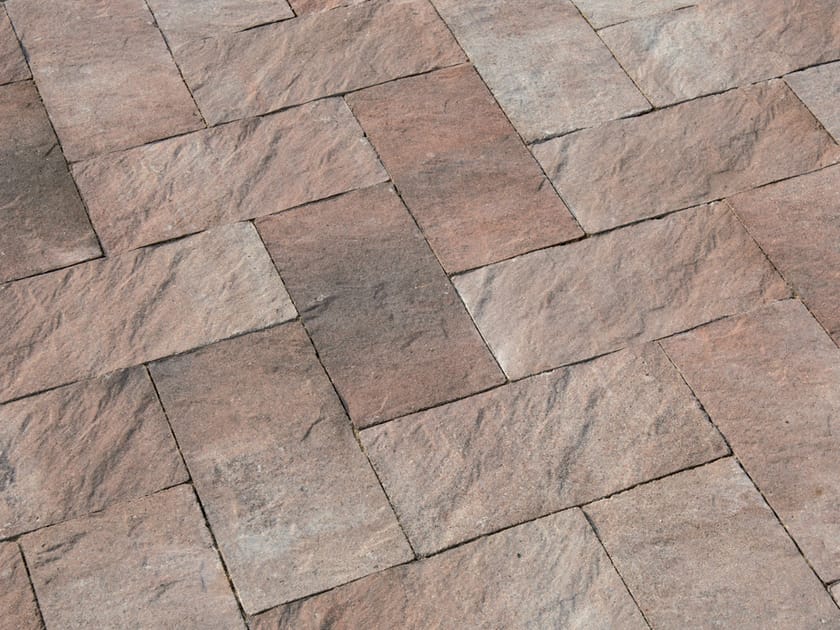 FLORENTIA ROCKSTONE Concrete paving block By Tegolaia