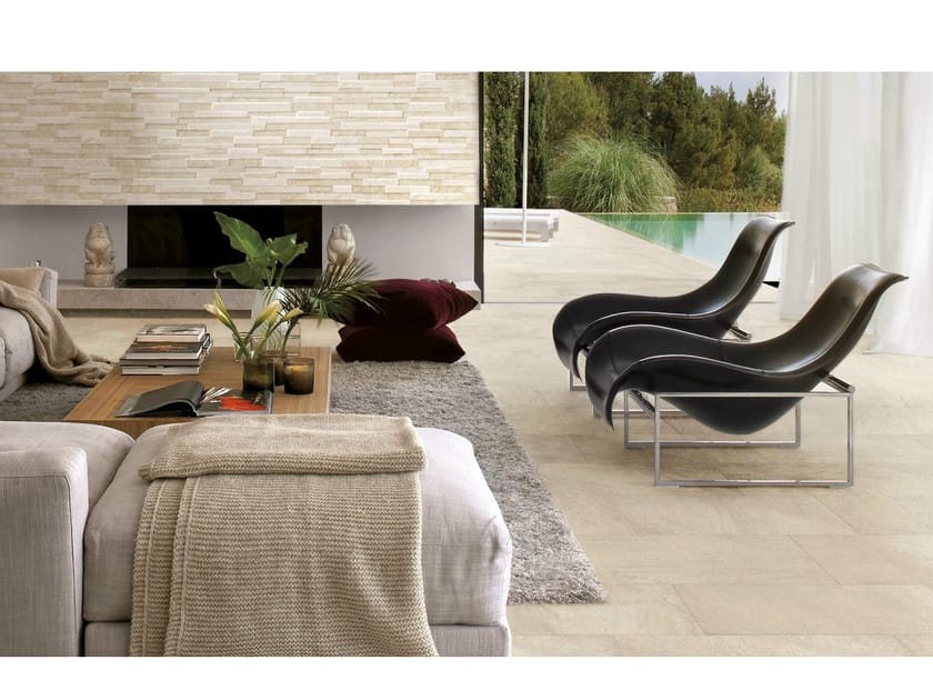 Pavimento per esterni in gres porcellanato effetto pietra STONETRACK By Supergres