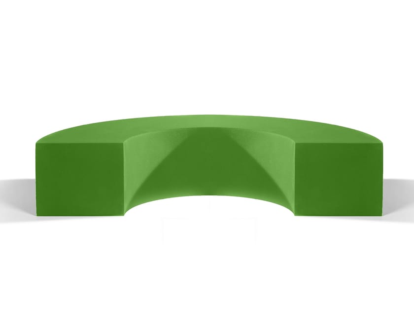 Round modular QM Foam bench INFINITY CURVE L By SDC LAB_Quinze & Milan