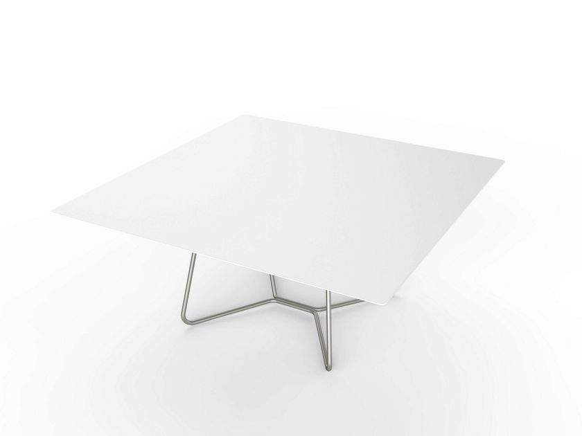 Table basse carrée en Corian® LOUNGE SQUARE TABLE 90 By VITEO design ...