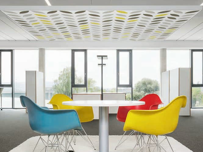 THERMATEX® Sonic modern Acoustic ceiling clouds By Knauf Ceiling Solutions