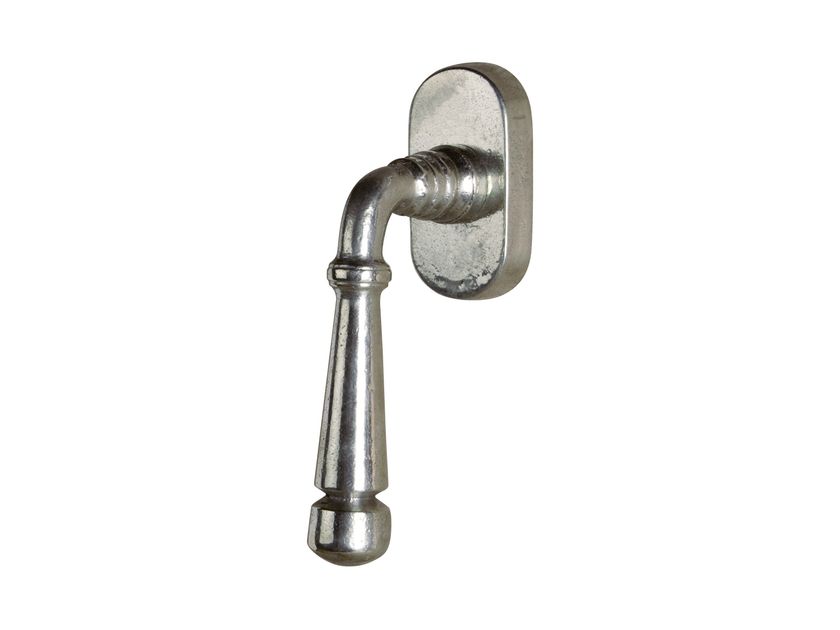 Bronze window handle with lock on back plate PURE 18622 Pure ...
