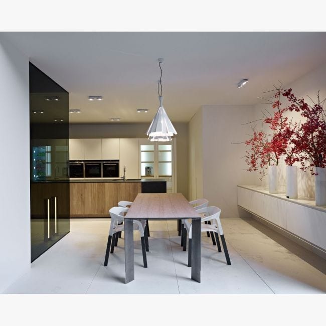 Aluminium pendant lamp METRONOME L By Delta Light