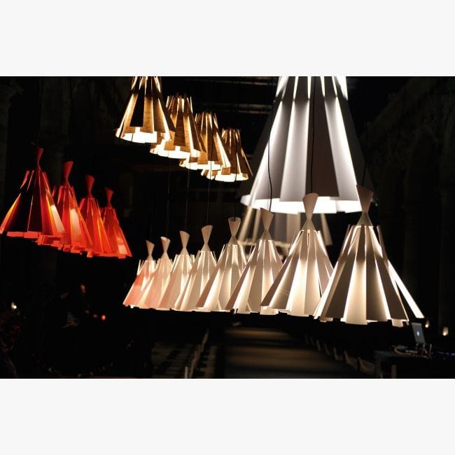 Aluminium pendant lamp METRONOME L By Delta Light