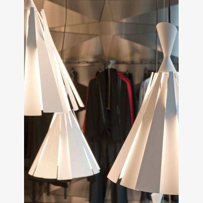 Aluminium pendant lamp METRONOME L By Delta Light