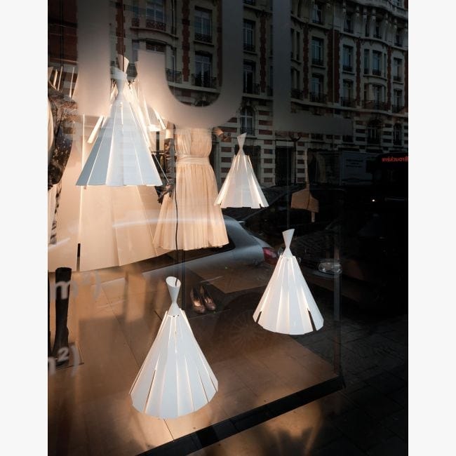 Aluminium pendant lamp METRONOME L By Delta Light