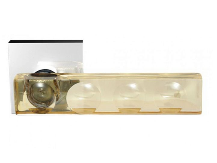 Crystal door handle KEA HOME AMBER By Glass Design