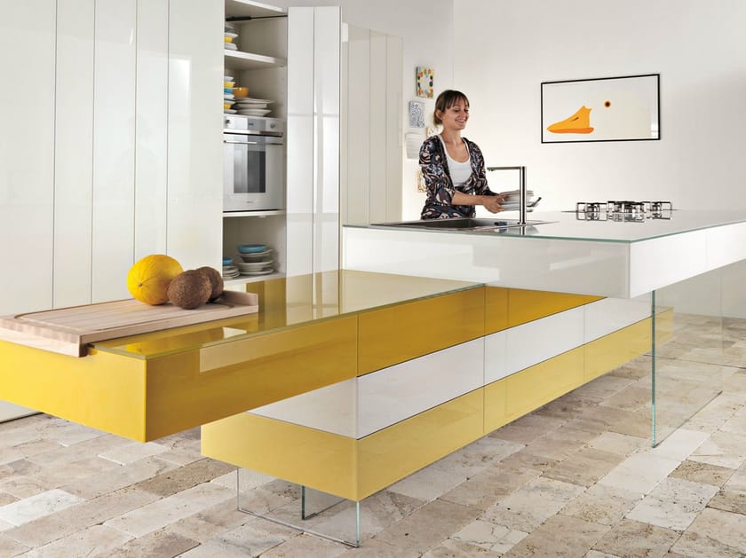 36E8 | Kitchen with island By Lago design Daniele Lago