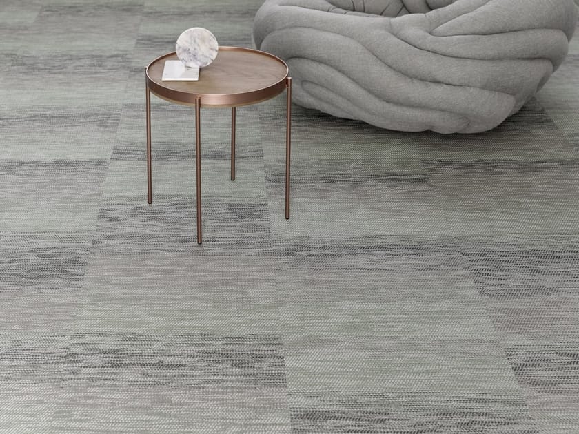 Fabric carpet tiles BOLON TATAMI FLOW QUADROTTE By LIUNI