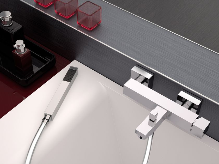 OXY | Bathtub mixer with hand shower By Daniel Rubinetterie