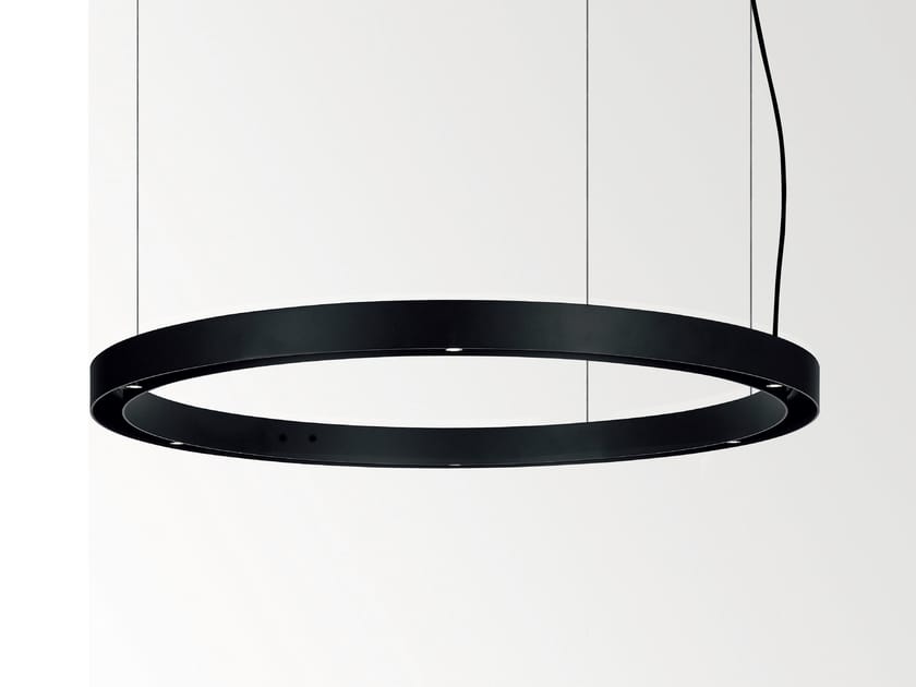 LED direct-indirect light pendant lamp SUPER OH By Delta Light
