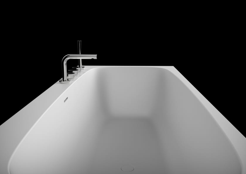 Vasca da bagno rettangolare in Cristalplant® ARK By Boffi design Naoto ...