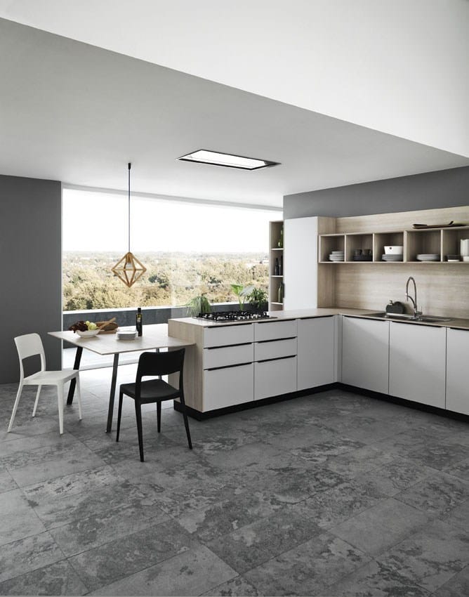 Fitted kitchen with handles ARIEL - COMPOSITION 1 By Cesar design Gian ...