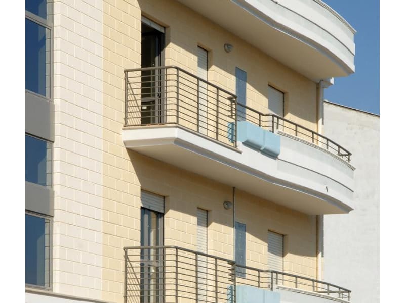 Outdoor concrete wall tiles COVERSTONE By LecaSistemi