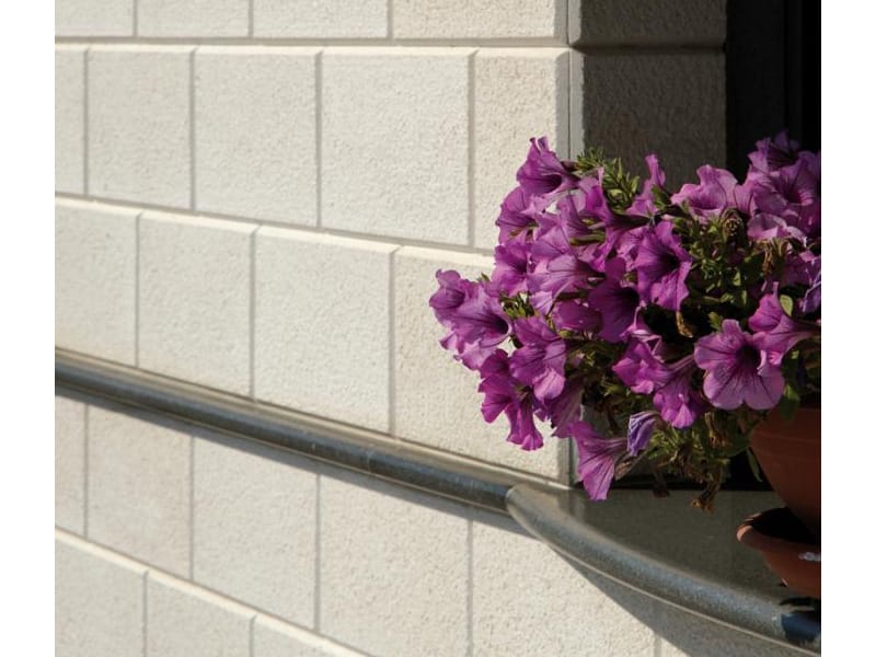 Outdoor concrete wall tiles COVERSTONE By LecaSistemi