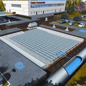 Rainwater accumulation and draining system DRENING By Geoplast