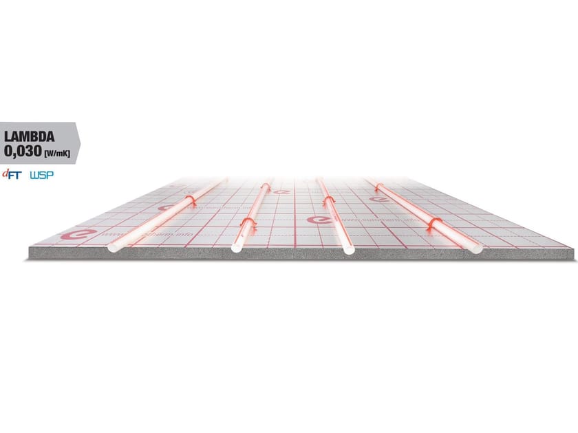 Graphite-enhanced EPS Radiant floor panel EUROPLUS-LAMBDA By Eurotherm