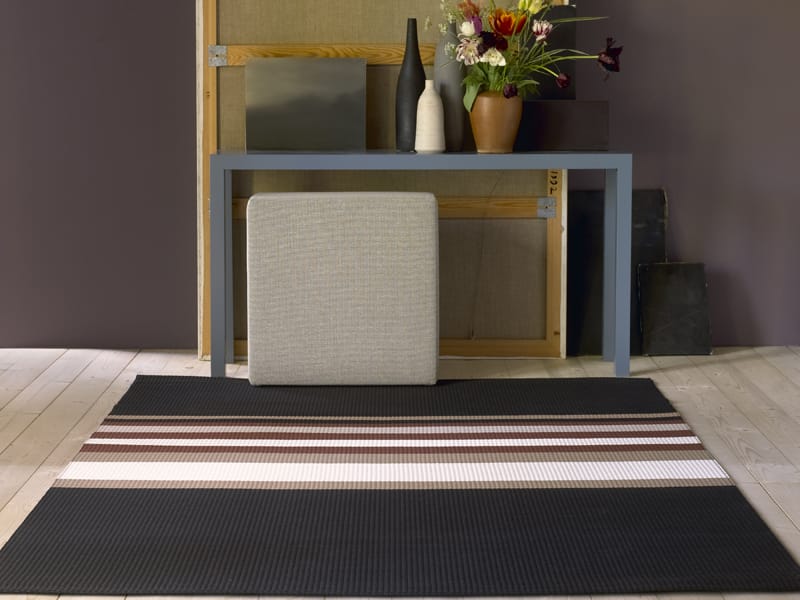 Striped rug HORIZON By Woodnotes design Ritva Puotila
