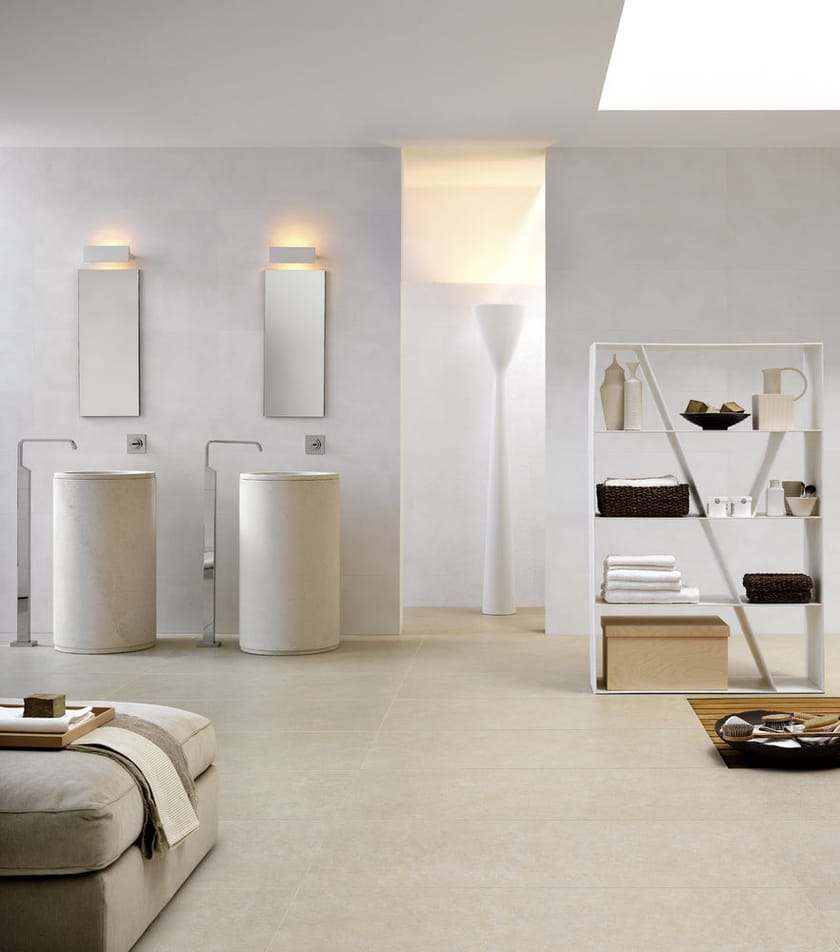 White-paste wall/floor tiles CONCRETA By MARAZZI