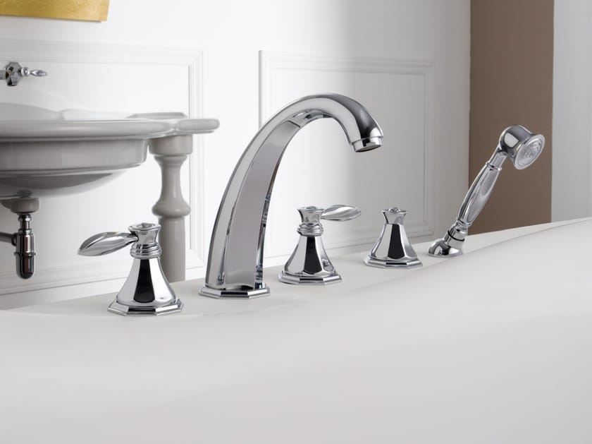 TOPAZ 5 hole bathtub set with hand shower By GRAFF