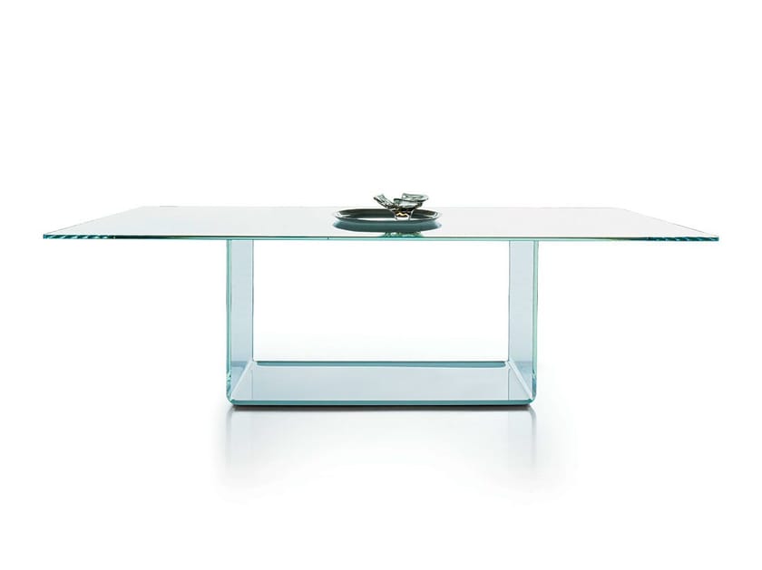 Rectangular crystal table VALENCIA By Sovet italia design Lievore ...