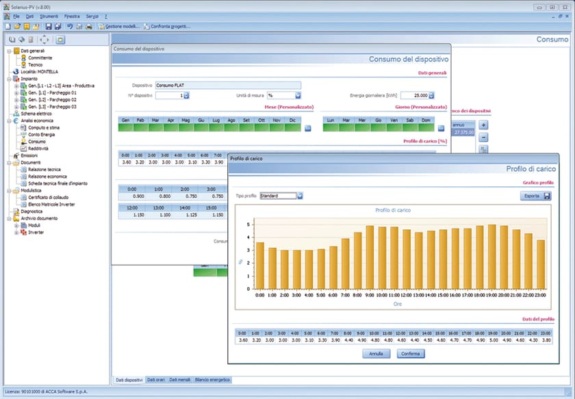 Progettazione Impianti Solari Fotovoltaici Solarius-PV - ACCA software