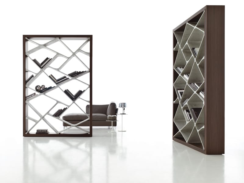 Freestanding double-sided bookcase SHANGHAI By ALIVAR design Giuseppe ...