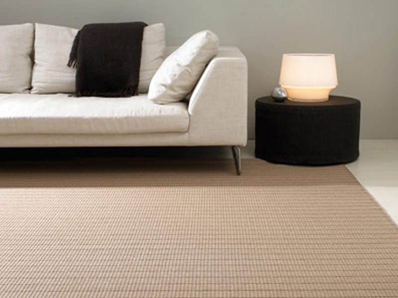 Striped handmade rug LINE By Woodnotes design Ritva Puotila