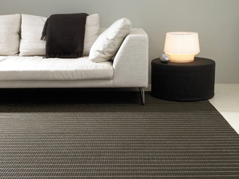 Striped handmade rug LINE By Woodnotes design Ritva Puotila
