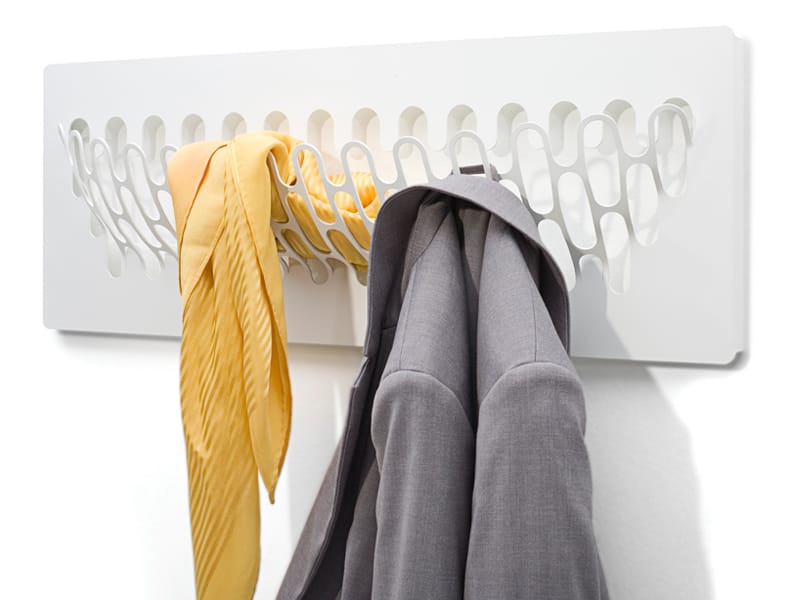 Wall-mounted powder coated steel coat rack JAMES By KONSTANTIN ...