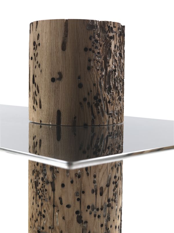 Briccola wood console table VENICE By Riva 1920 design Claudio Bellini