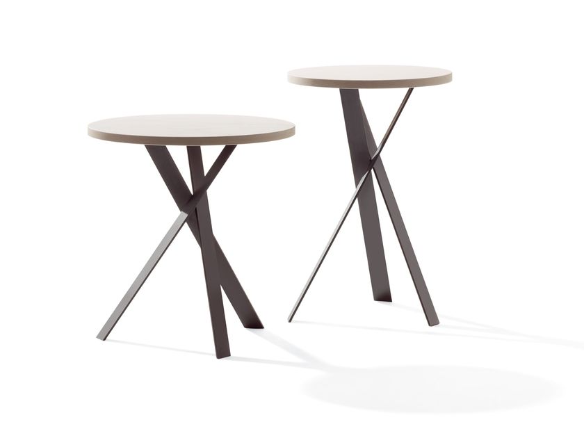 Round stone coffee table MORTIMER By Draenert design Stephan Veit