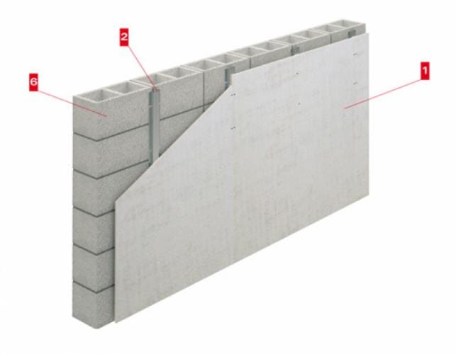 Panel ignífugo para tabiques Tecbor CBW 140/45/10 By LINK industries