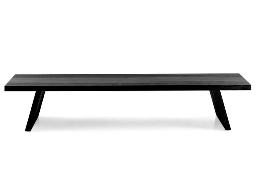Wooden bench GROOVE By Porro design Piero Lissoni