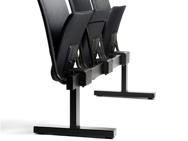 Beam seating with tip-up seats SESSIO By Inno design Harri Korhonen