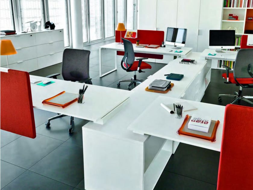 WORKING | Multiple office workstation By Zalf design Edoardo Gherardi ...