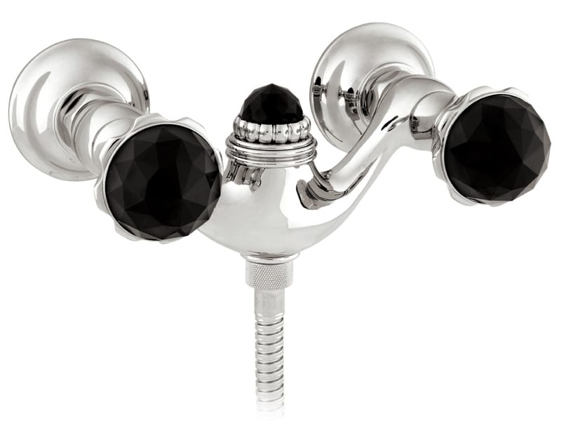 ARTICA Chromed brass shower tap with Swarovski® crystals By Bronces Mestre