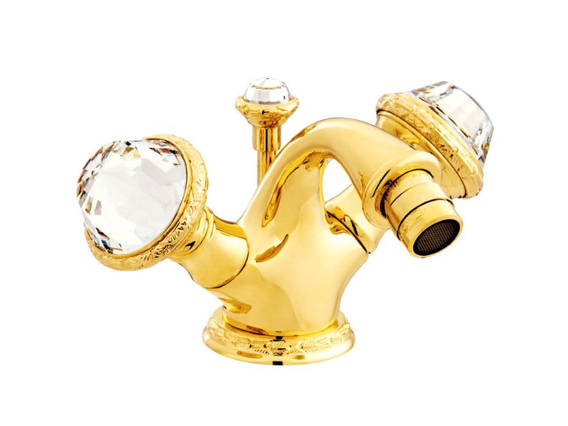 AUSTRAL 1 hole brass bidet tap with Swarovski® crystals By Bronces Mestre