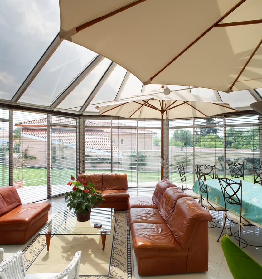 Aluminium patio door Concept Roof 120 By Reynaers Aluminium