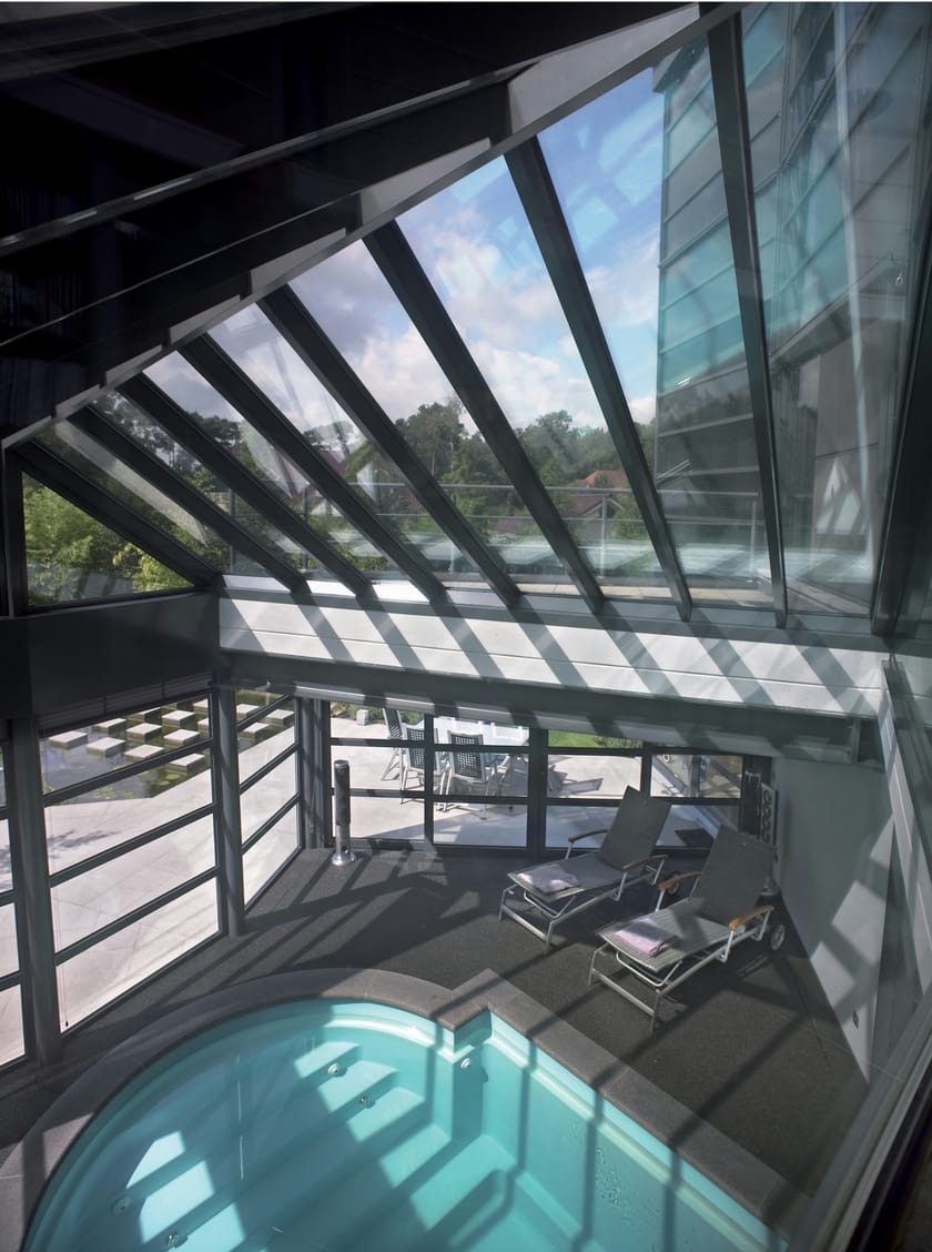 Aluminium patio door Concept Roof 120 By Reynaers Aluminium