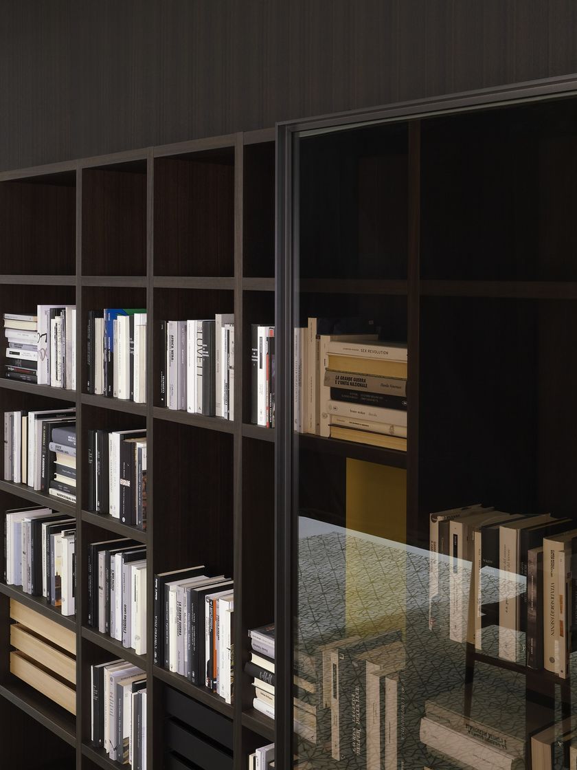 SYSTEM 2012 Open Bookcase in Eucalypt By Porro