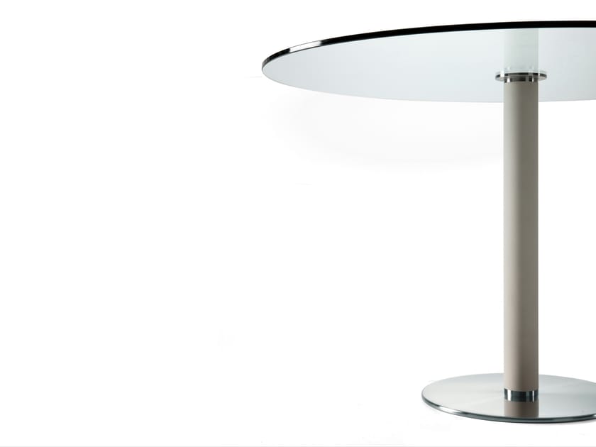 Mesa redonda de cristal BIG BASIC By Gallotti&Radice